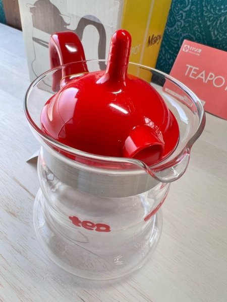 HARIO ハリオティーポット ファンシー文字！ メアリー 赤 H14